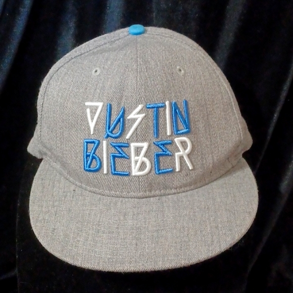 Accessories | Justin Bieber Believe Tour Hat Gray Adjustable Snapback ...